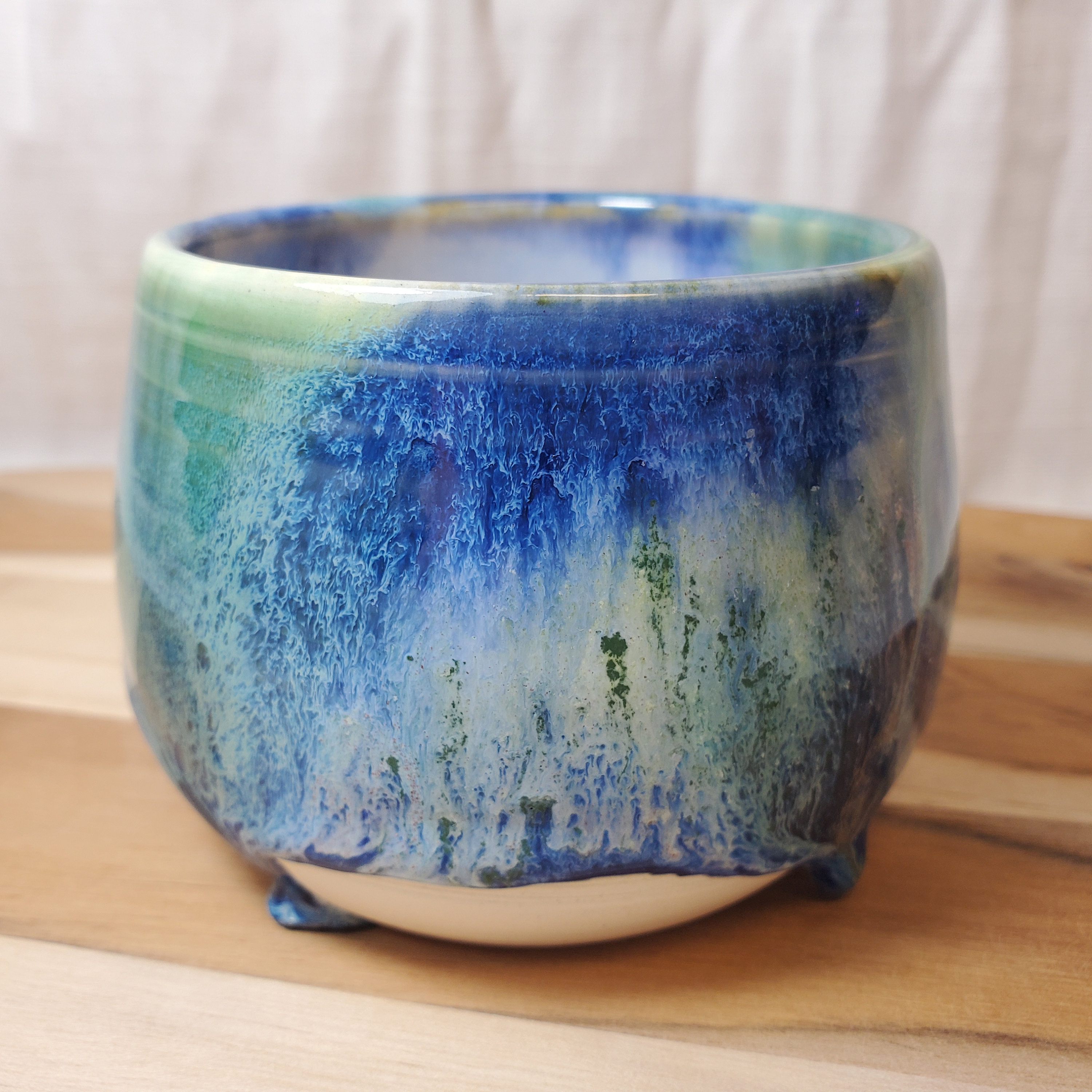 Handmade Colorful Pottery Thumb Cup - Etsy