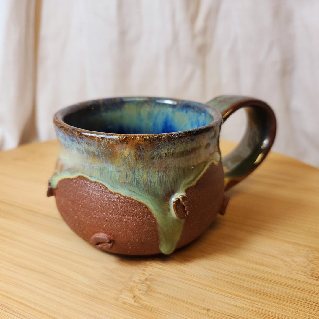Handmade Green Coffee Bean Mug - Etsy