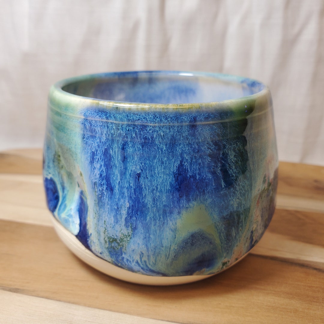 Handmade Colorful Pottery Thumb Cup - Etsy