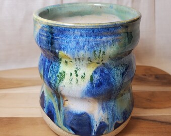 Handmade Colorful Pottery Thumb Cup - Etsy