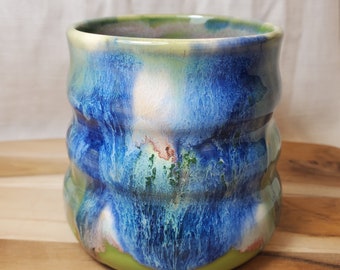 Handmade Colorful Pottery Thumb Cup - Etsy