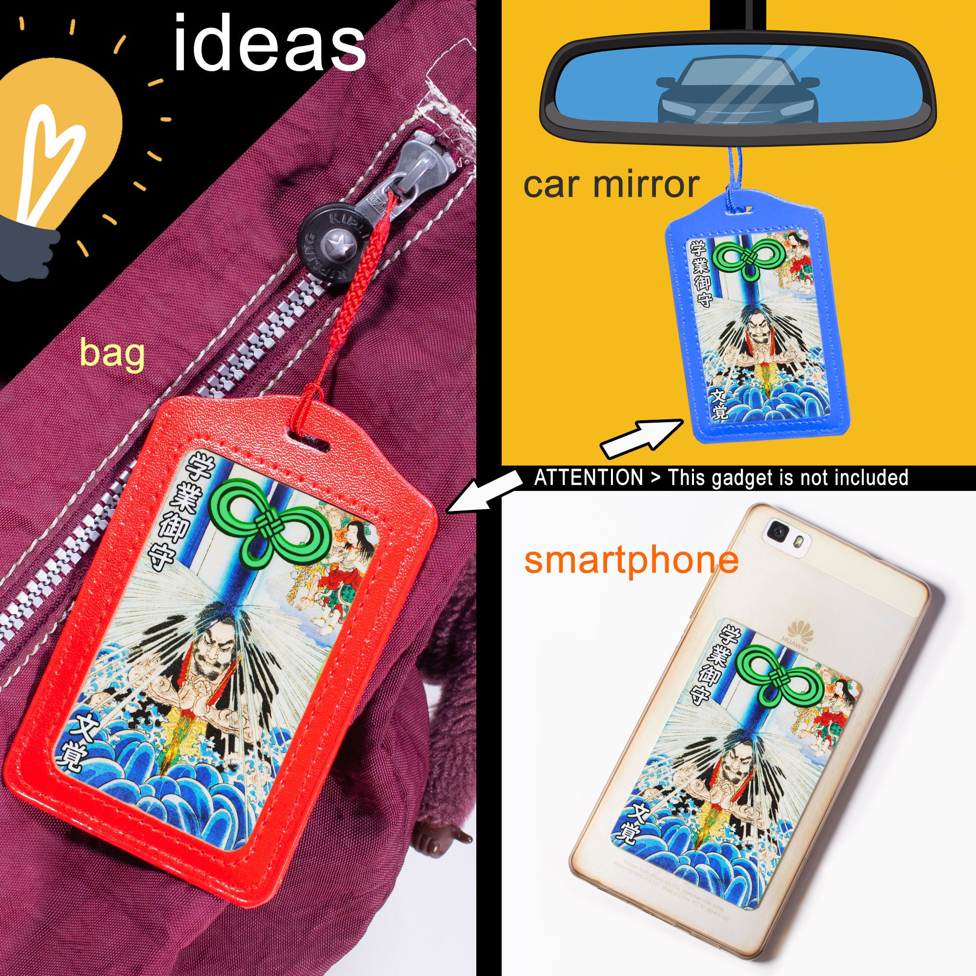 OMAMORI for SCHOOL With Mongaku Shonin Monk-sch-28 - Etsy