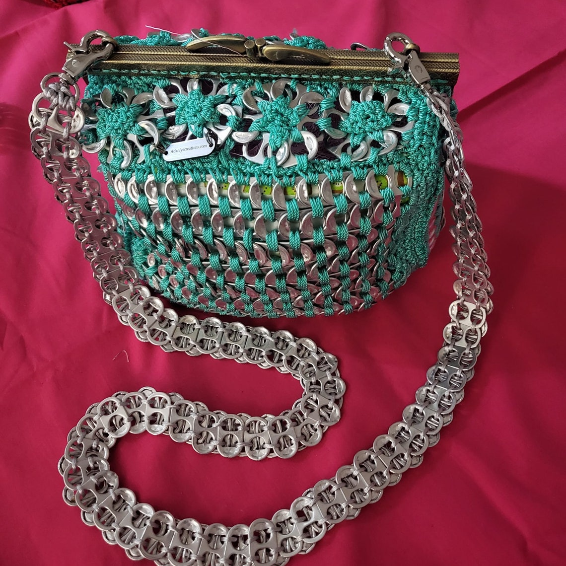 Mint Colored Shoulder Clasp Bag - Etsy