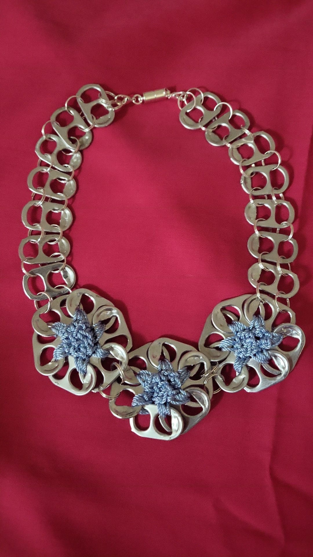 Flower Pop Tab Necklace (two Variations) - Etsy