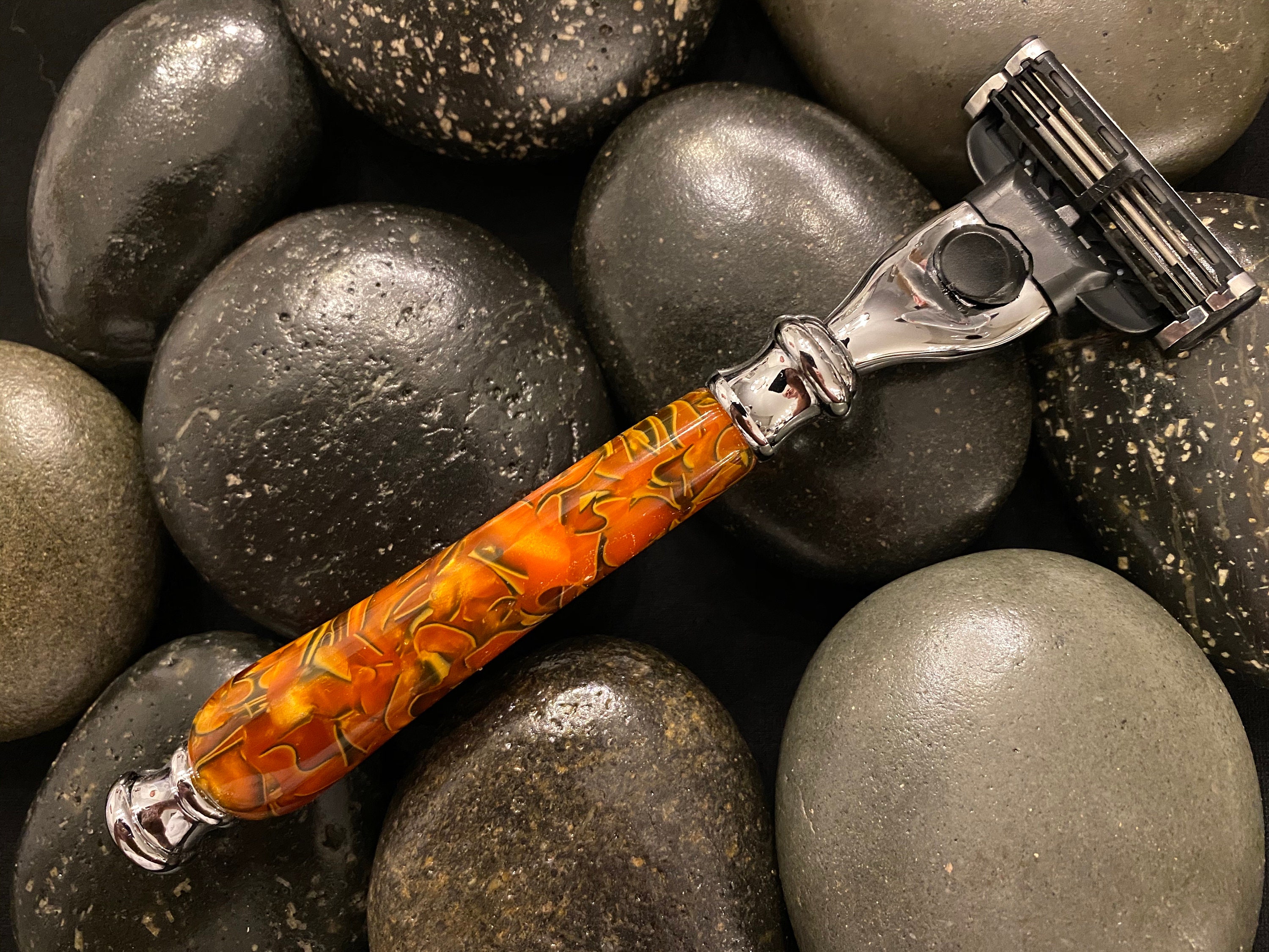 Handcrafted Mach 3 Razor Handle Unique Elegant Handmade - Etsy UK