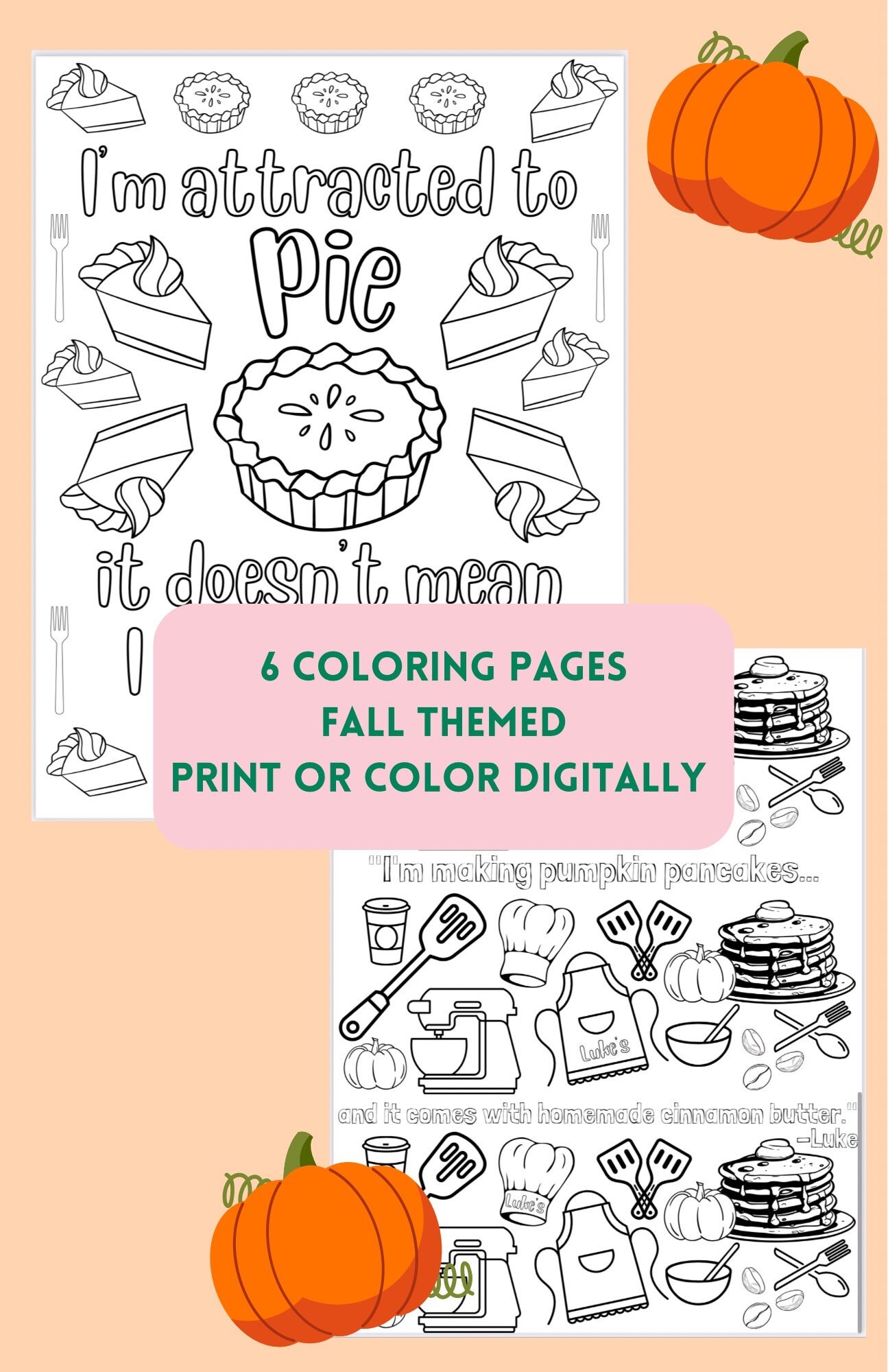 Gilmore Girls Fall Coloring - Stars Hollow Fall Coloring Pages ...