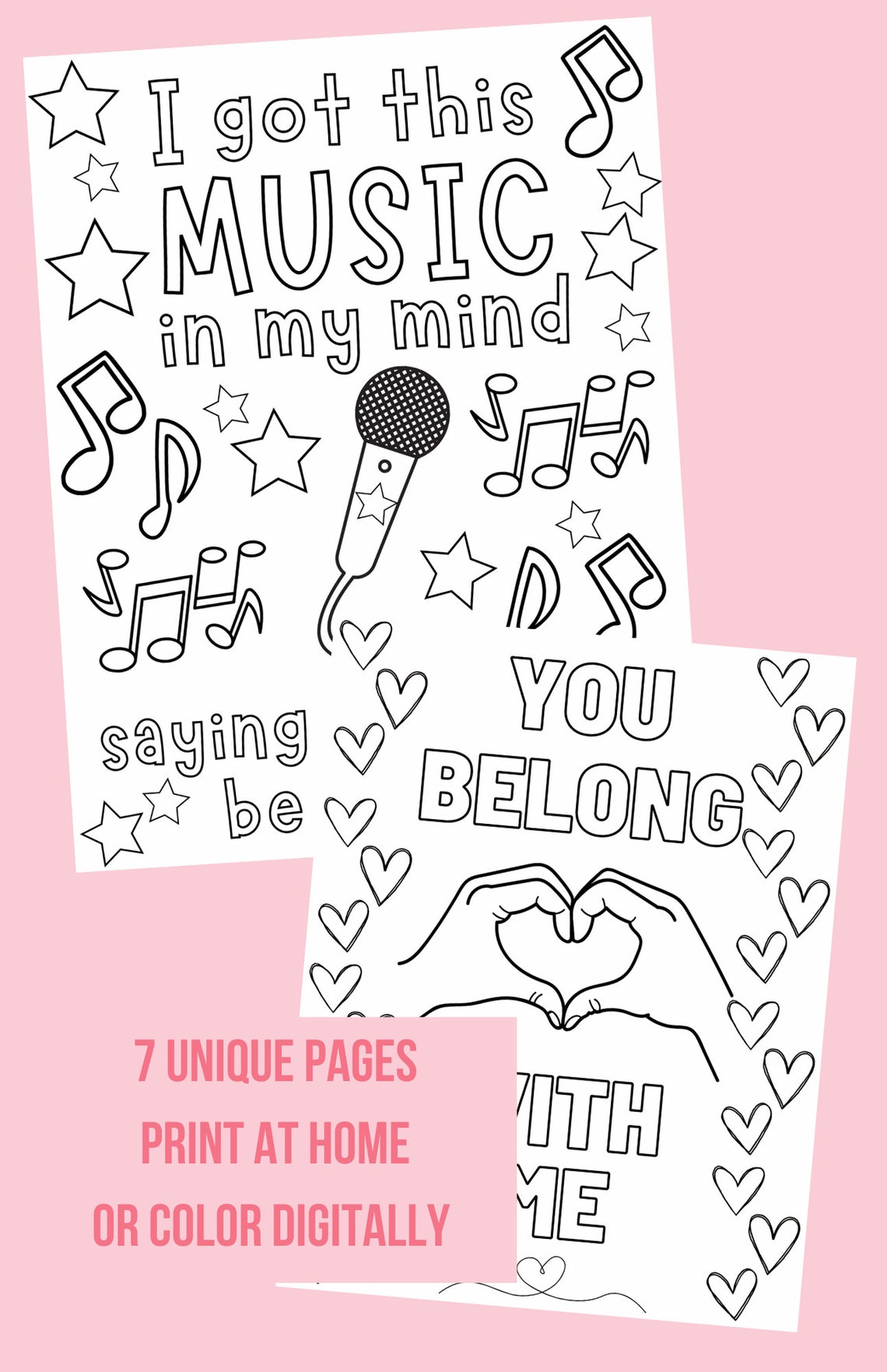 Swifties Coloring Pages - Eras Tour - Taylor Swift Printable - Digital ...