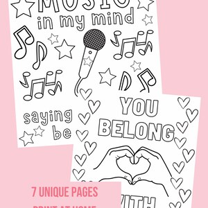 Swifties Coloring Pages - Eras Tour - Taylor Swift Printable - Digital ...