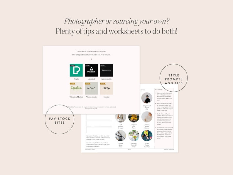 Photoshoot and Imagery Strategy Workbook PDF Guide - Etsy