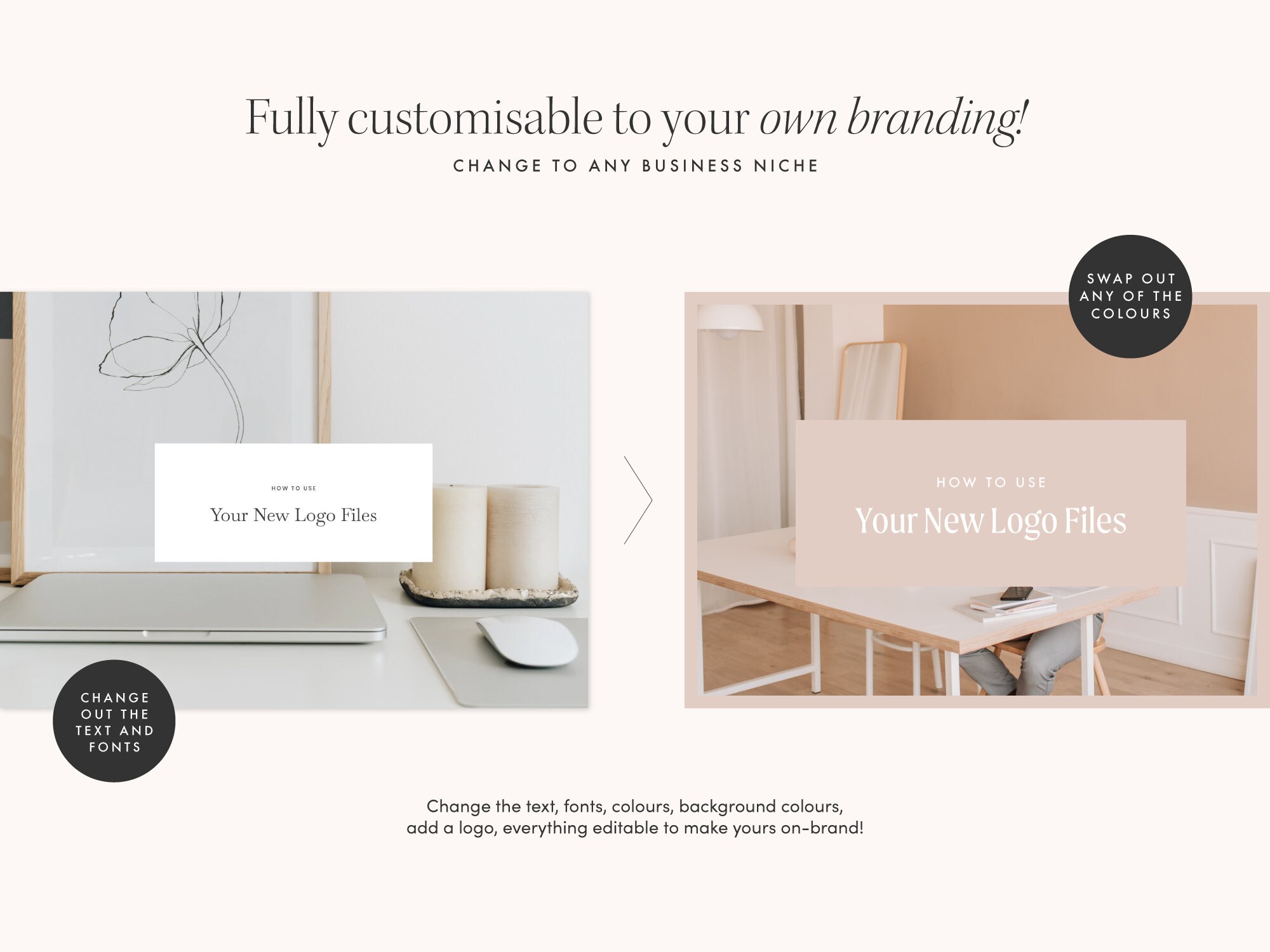 How to Use Your New Logo Files Logo Colour and File Usage - Etsy