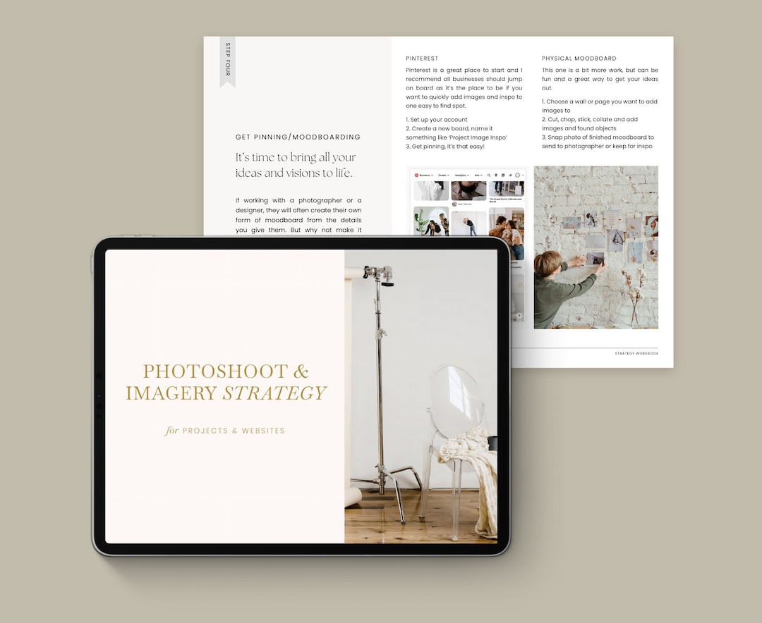 Photoshoot and Imagery Strategy Workbook | PDF Guide - Etsy