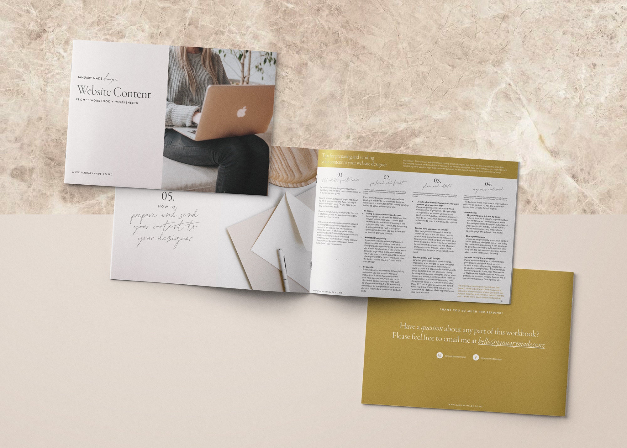 Website Content Prompt Workbook PDF | Web Content Worksheet ...