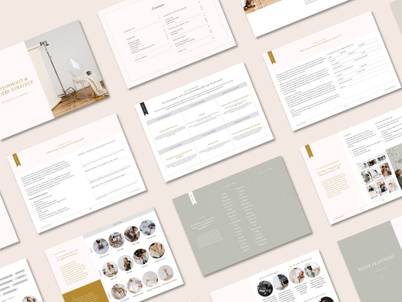 Photoshoot and Imagery Strategy Workbook PDF Guide - Etsy