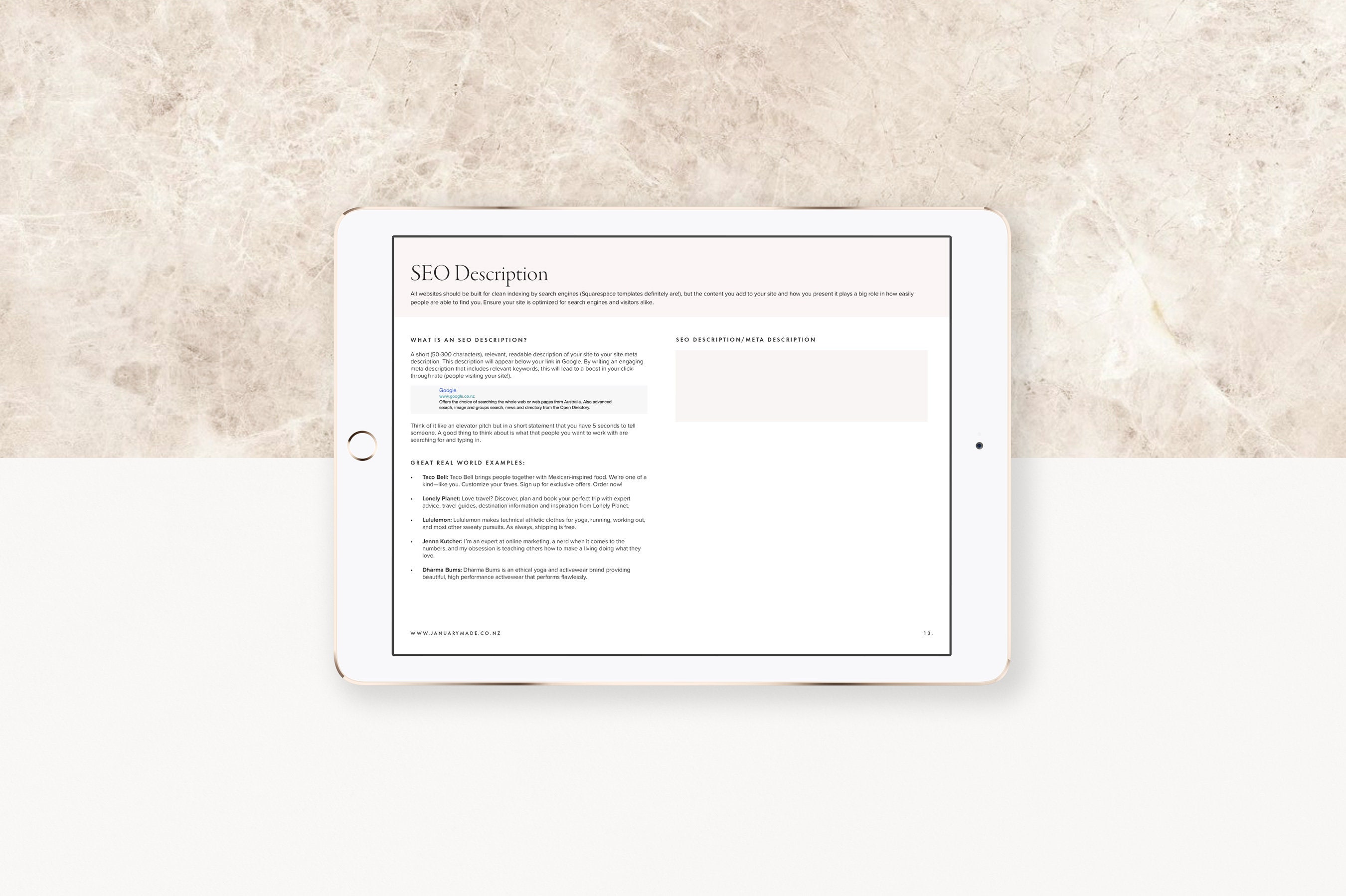 Website Content Prompt Workbook PDF | Web Content Worksheet ...