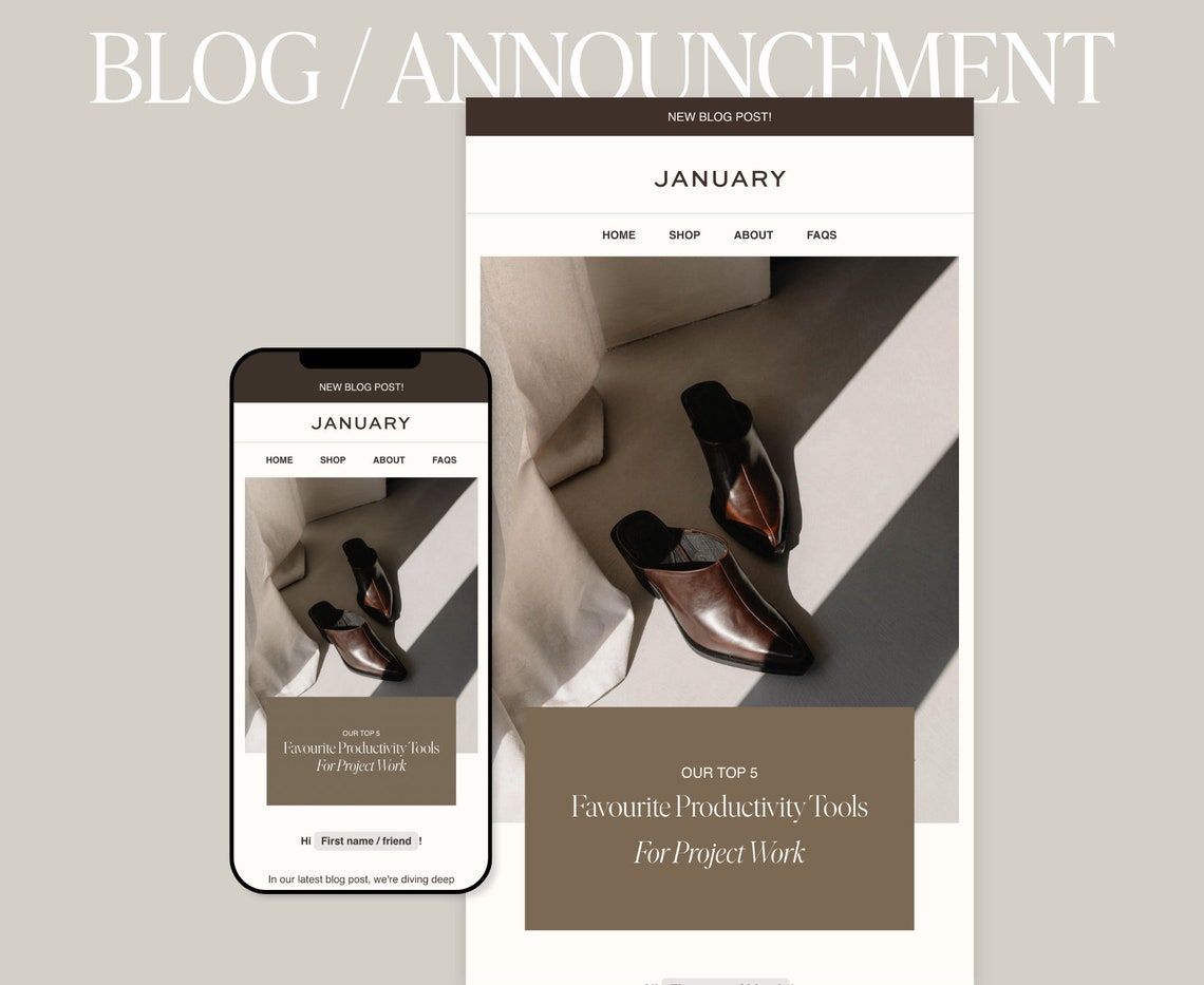 JANUARY | Flodesk Email Marketing Templates | 4 Pack Bundle - Etsy UK