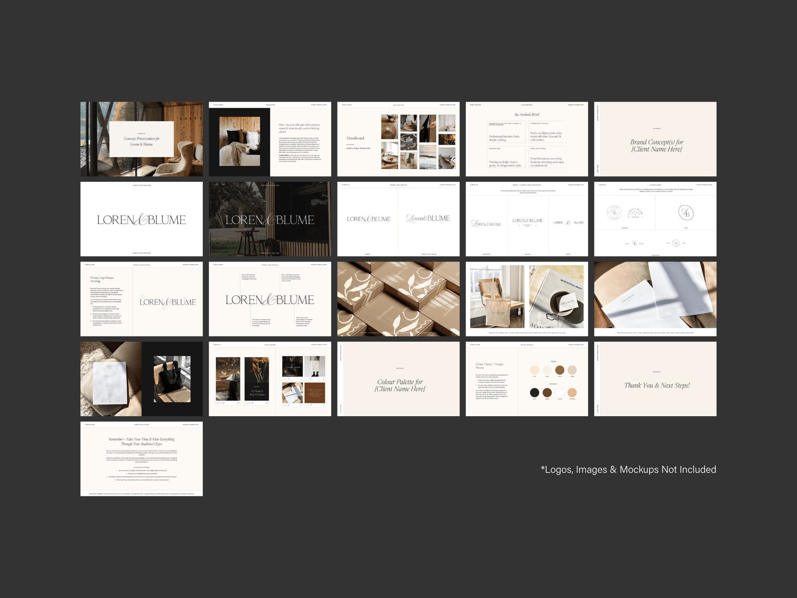 Brand & Logo Concept Presentation Template | Canva + Indesign | BONUS ...