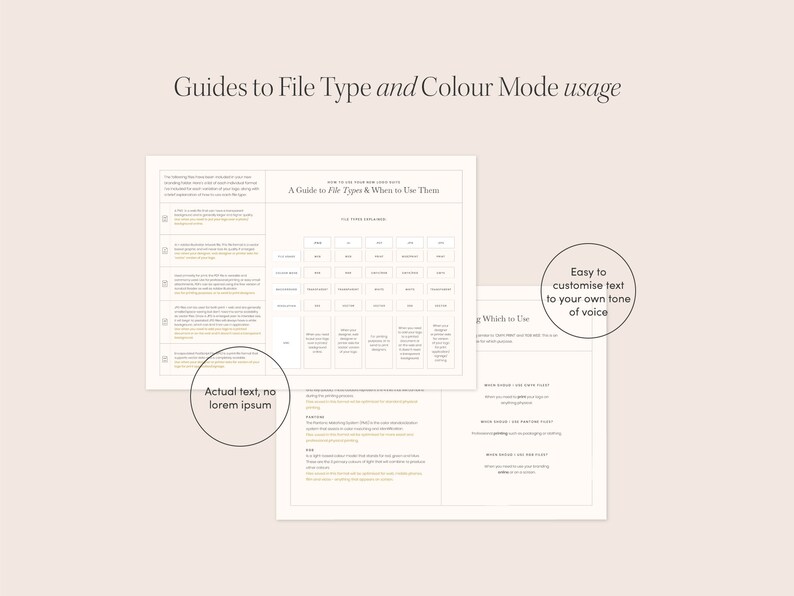How to Use Your New Logo Files Logo Colour and File Usage - Etsy