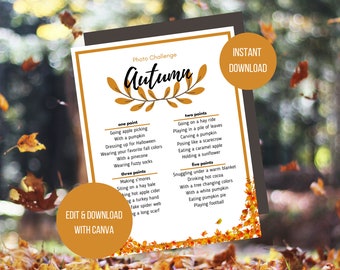 Pumpkin Patch Scavenger Hunt Printable Fall Neighborhood Scavenger Hunt ...