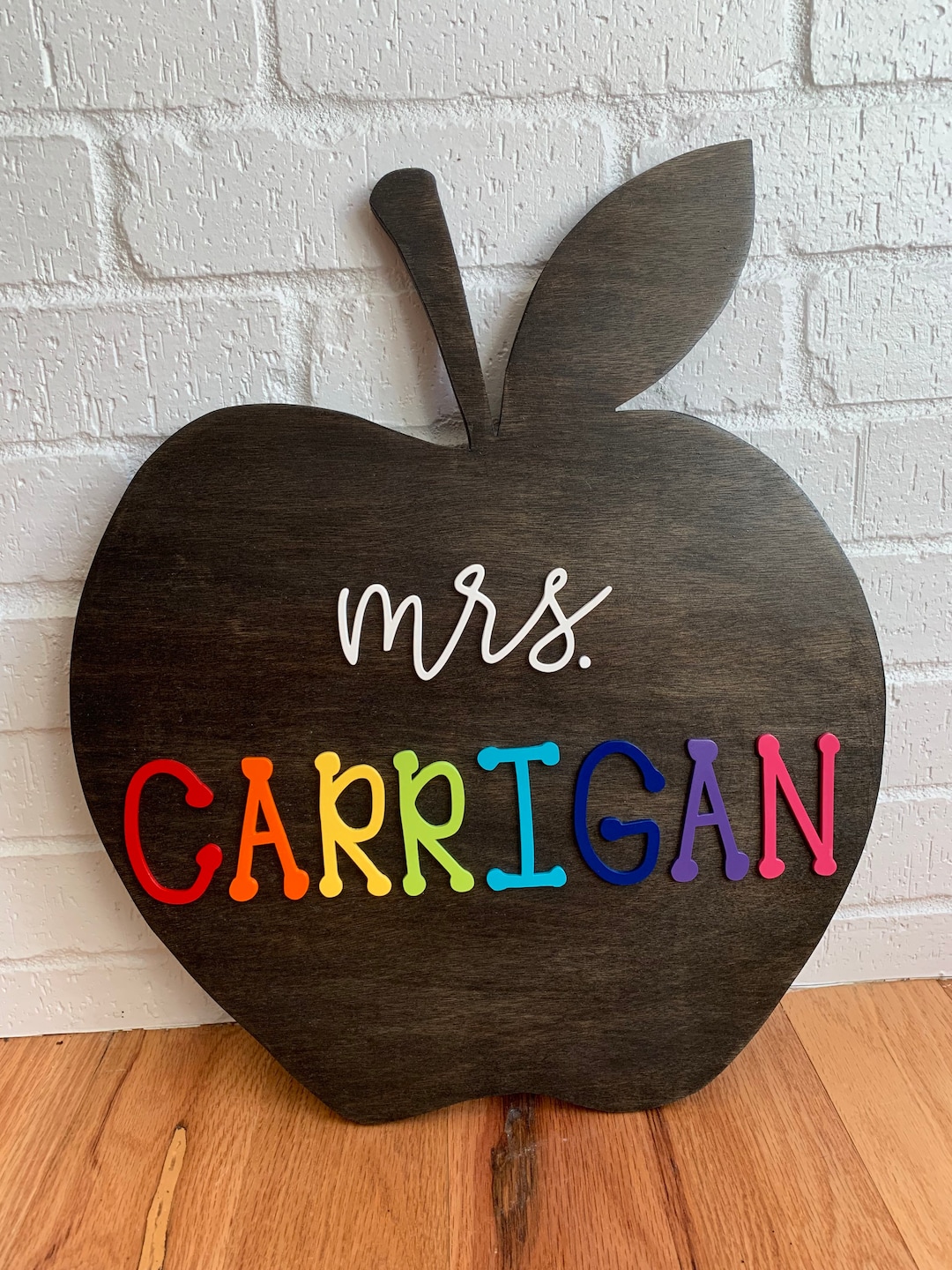 Teacher Apple Sign | Teacher Door Sign | School Door Sign | Classroom ...