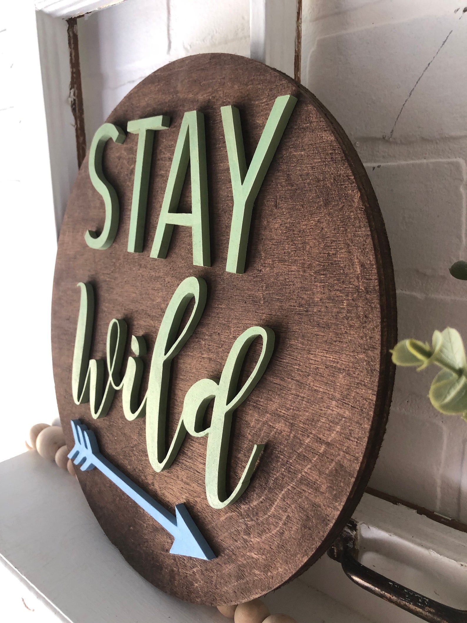 Stay Wild Sign Nursery Decor Home Decor Arrow Nursery - Etsy