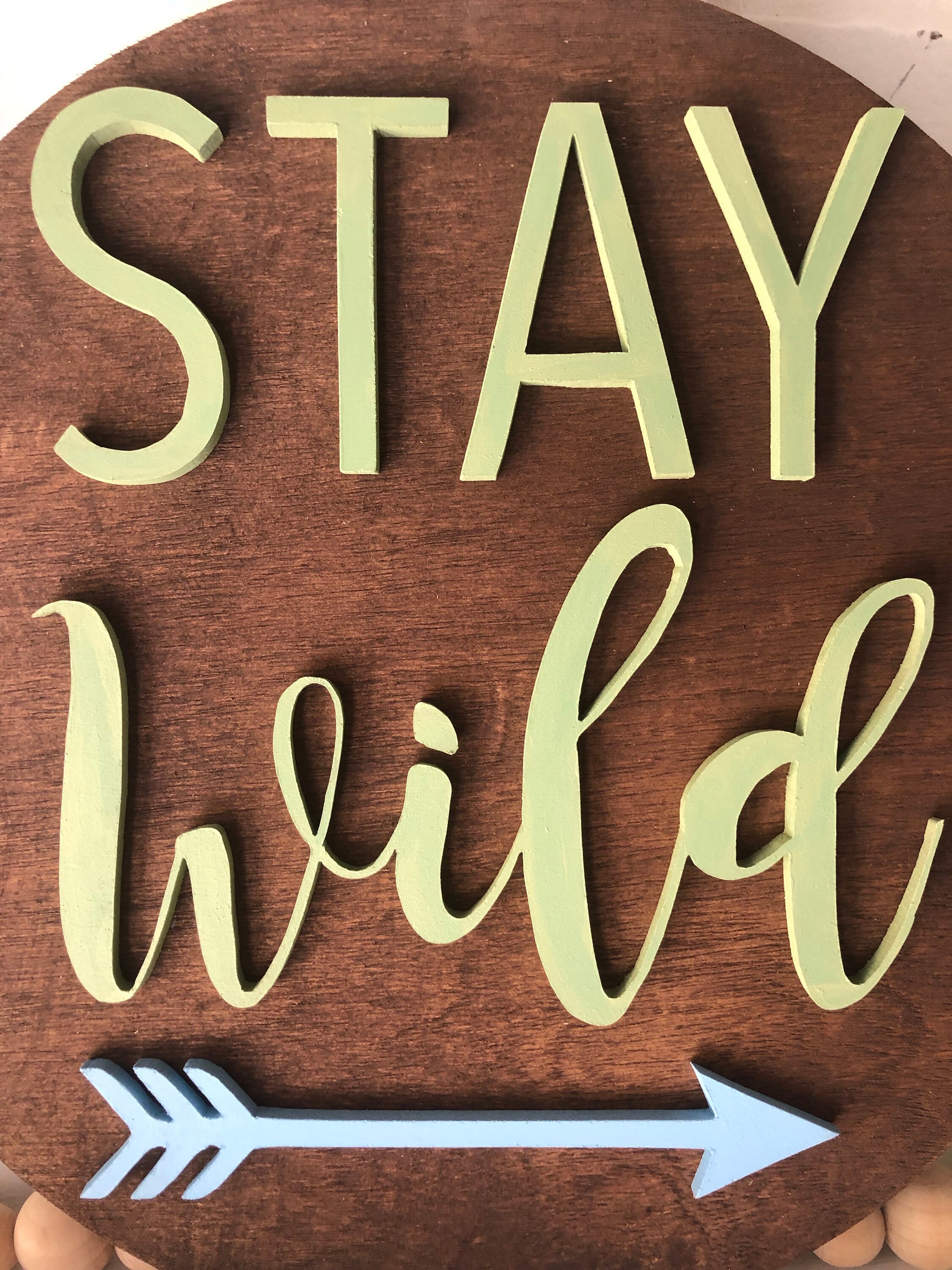 Stay Wild Sign Nursery Decor Home Decor Arrow Nursery - Etsy