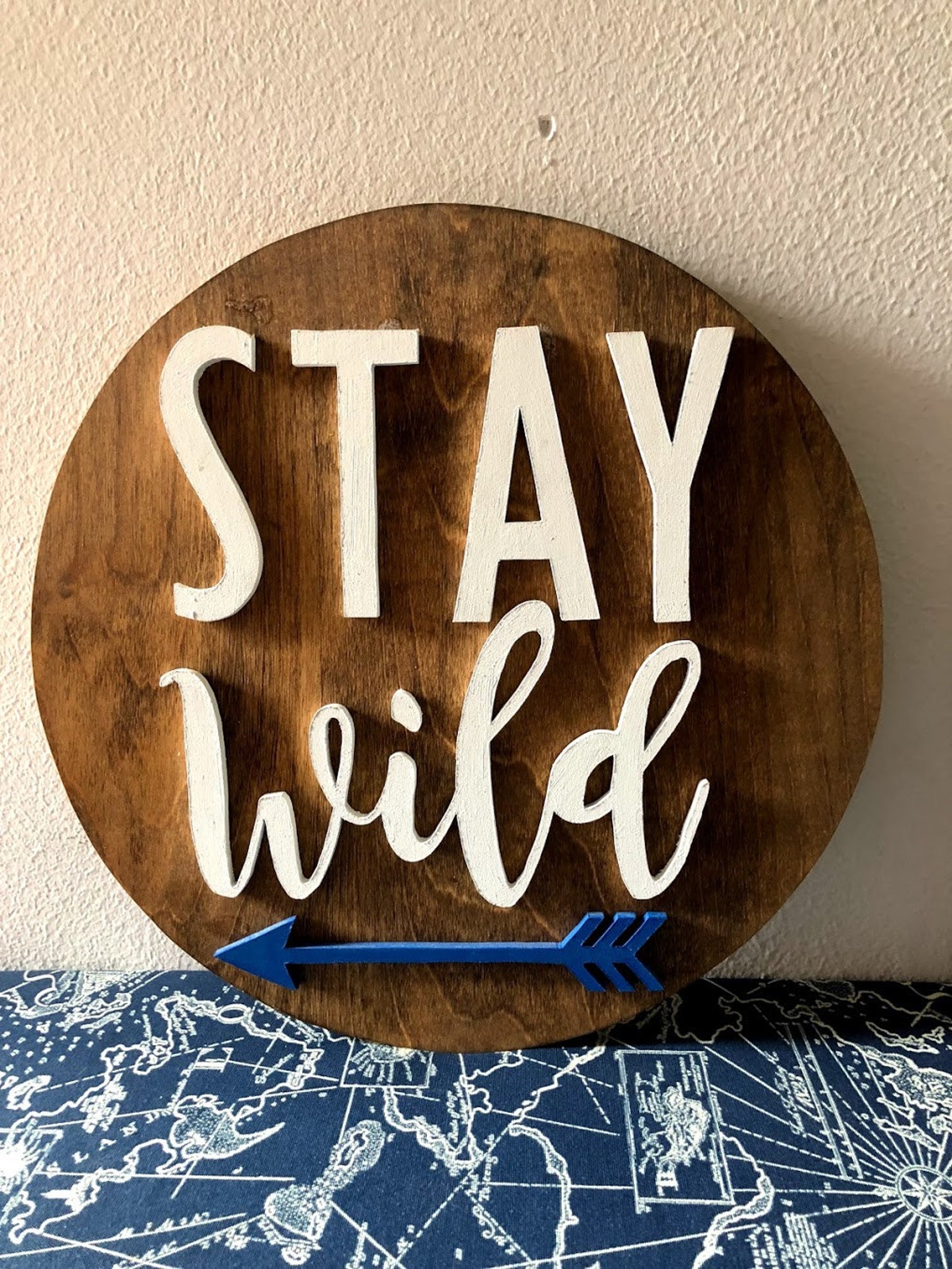 Stay Wild Sign Nursery Decor Home Decor Arrow Nursery - Etsy