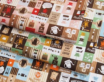 Coffee fabric | Etsy