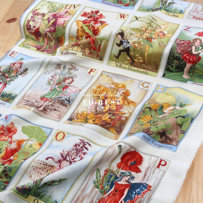 Michael Miller - Cotton - Cicely Mary ALPHABET PANEL - 60cm - Etsy