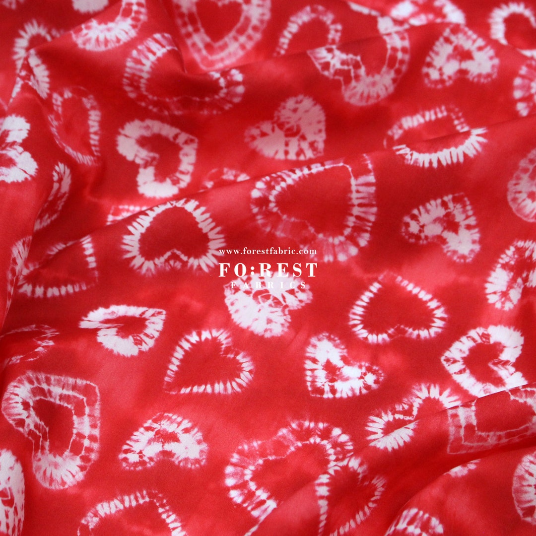 Liberty of London (cotton Tana Lawn Fabric) - the Dye Hearts - 50cm - Etsy