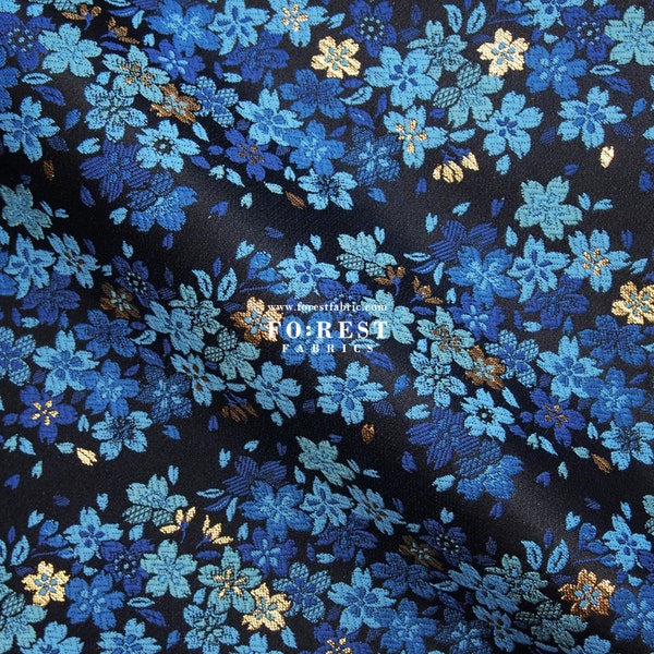 Navy and Gold Fabric - Etsy