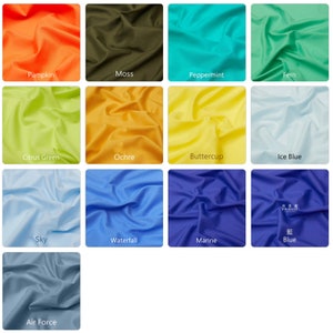 Liberty of London (cotton Tana Lawn Fabric) - Plain Solid Colour Fabric ...