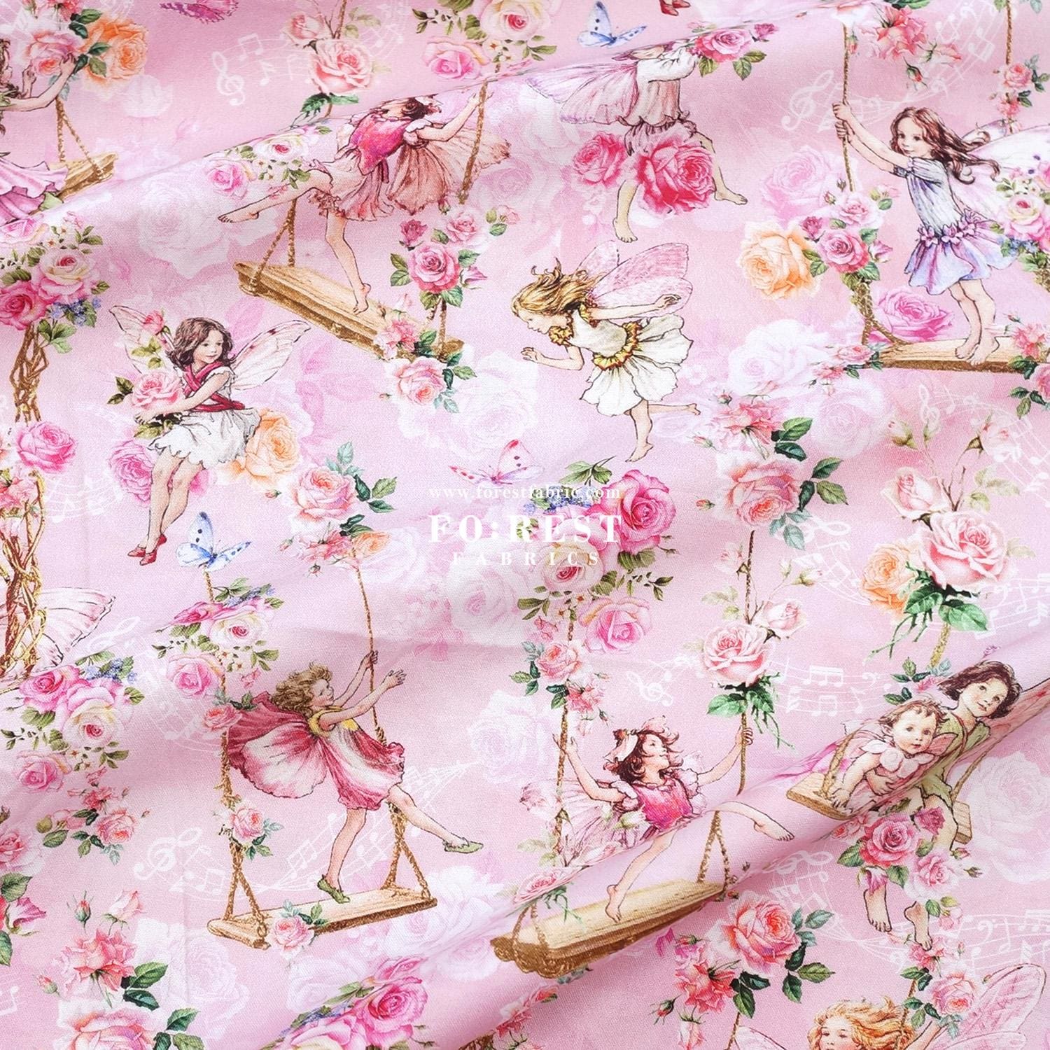 Michael Miller - Cotton - Cicely Mary Barker Garden Songs Allover ...