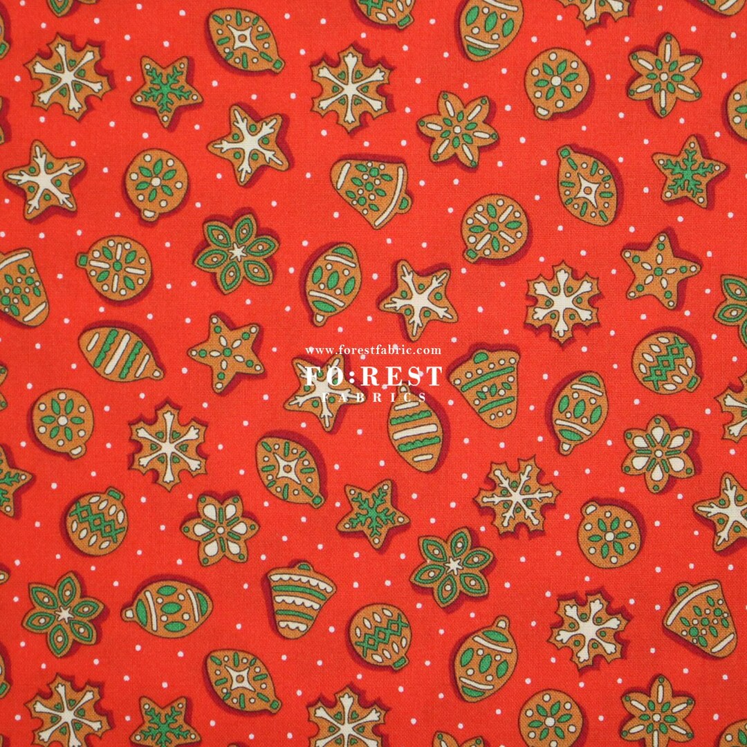 Liberty Quilting - Lasenby Cotton - Festive Fair Christmas Gingerbread ...