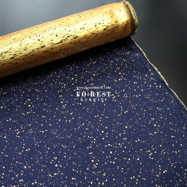 Navy and Gold Fabric - Etsy