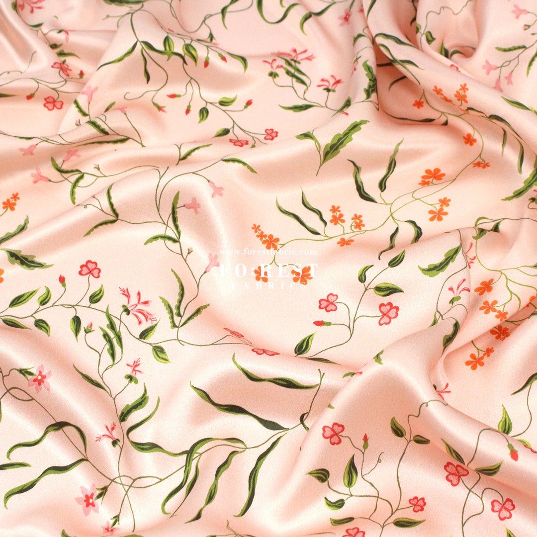 Liberty of London (silk Satin Fabric) - Regal Blossom - 50cm - Etsy