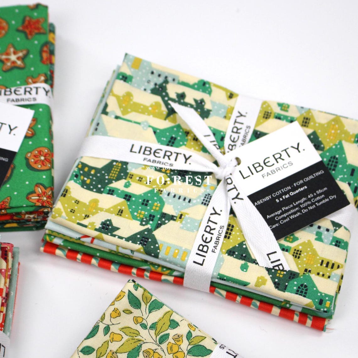 Liberty Quilting - Lasenby Cotton - Festive Fair Christmas Fat Quarter ...