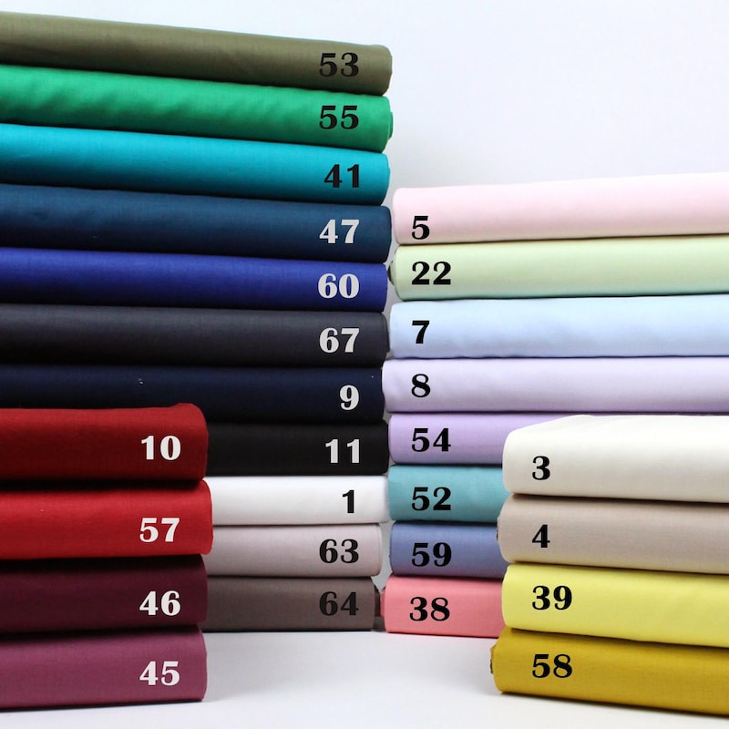 Solid Cotton Fabric - Etsy