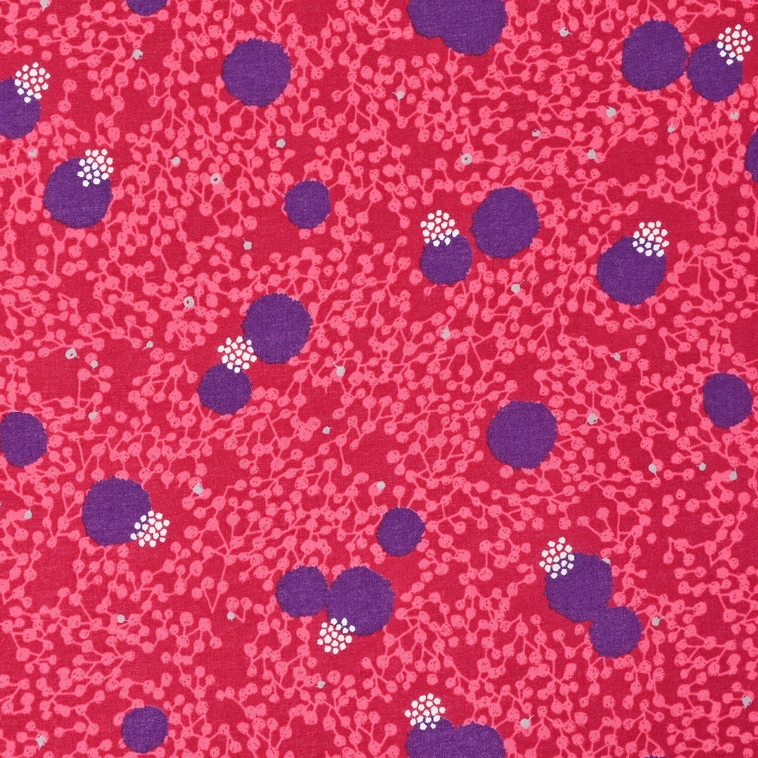 Echino - Lawn - Berry Berry Japanese Fabric Fuchsia - 50cm - Etsy
