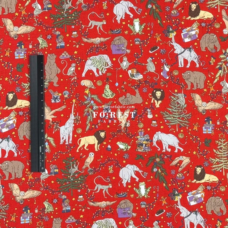 Liberty of London (cotton Tana Lawn Fabric) - Liberty Christmas Xmas ...