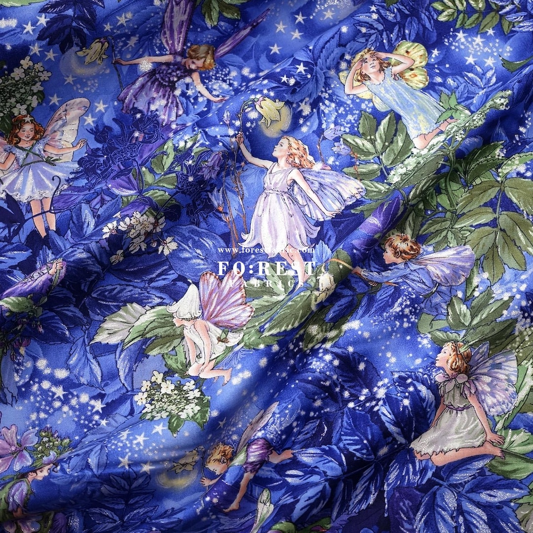 Michael Miller - Cotton - Cicely Mary Barker NIGHT FAIRIES - 50cm - Etsy