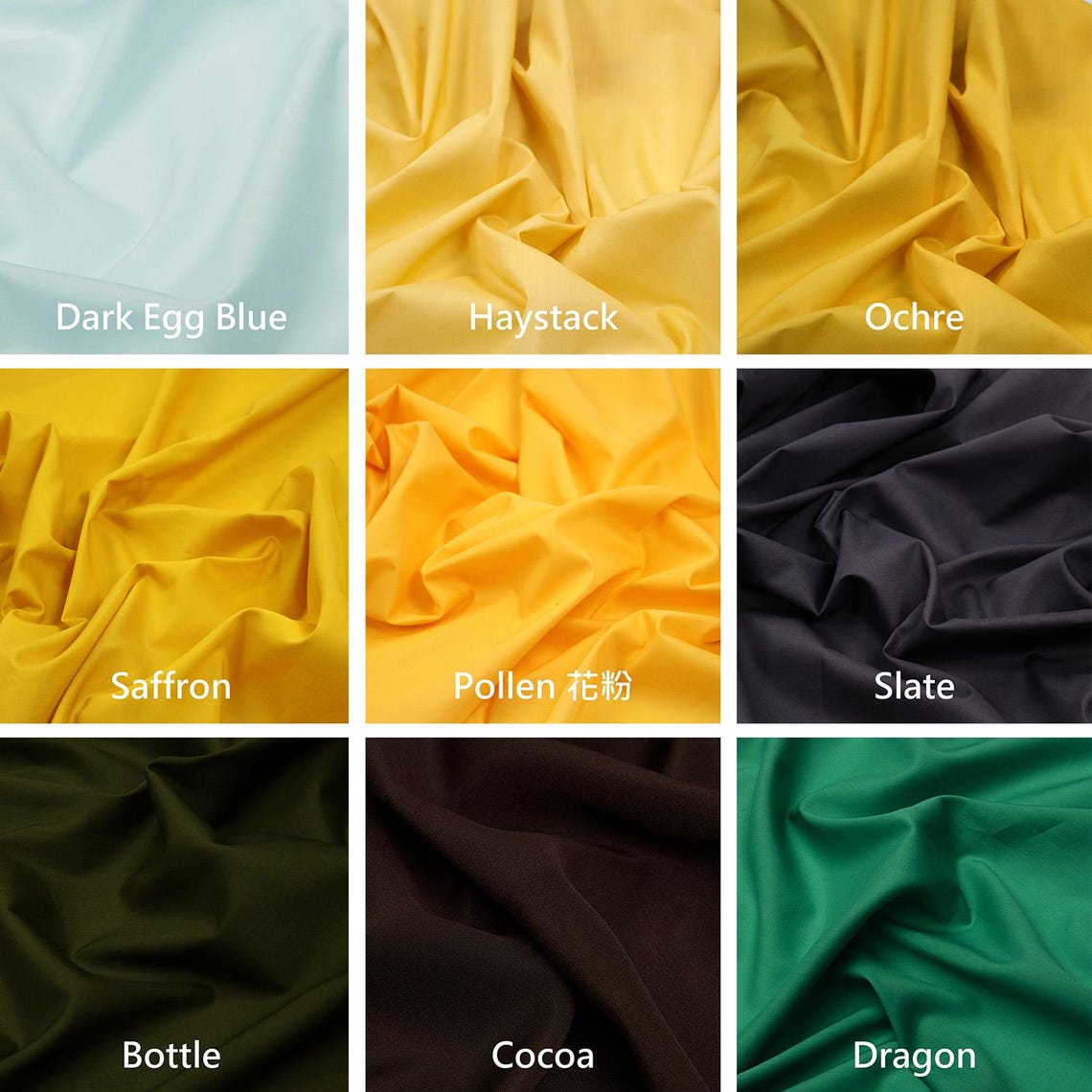 Liberty of London (cotton Tana Lawn Fabric) - Plain Solid Colour Fabric ...