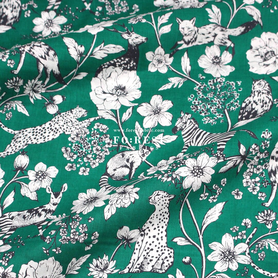 Echino - Lawn - Wonder Japanese Fabric Green - 50cm - Etsy