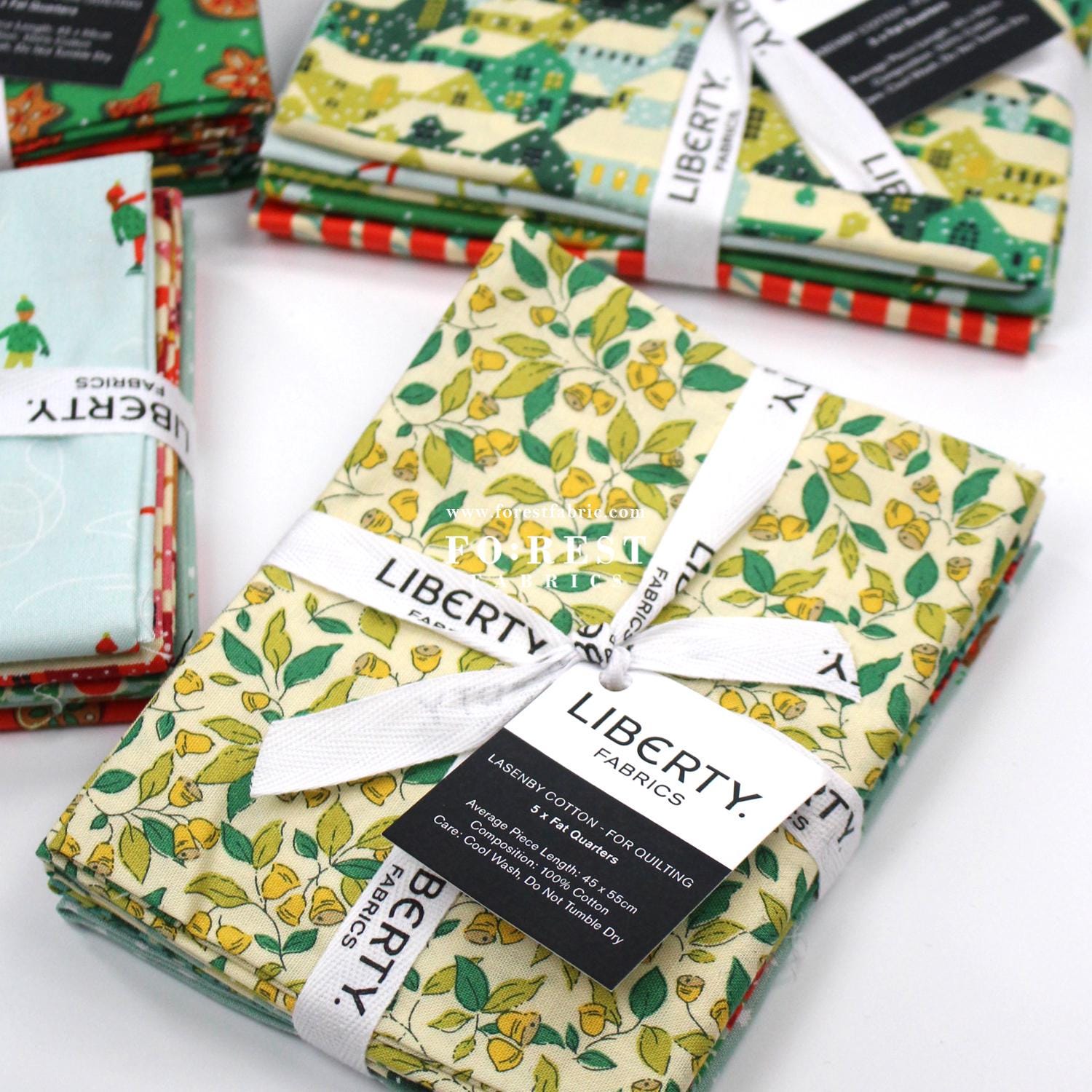 Liberty Quilting - Lasenby Cotton - Festive Fair Christmas Fat Quarter ...