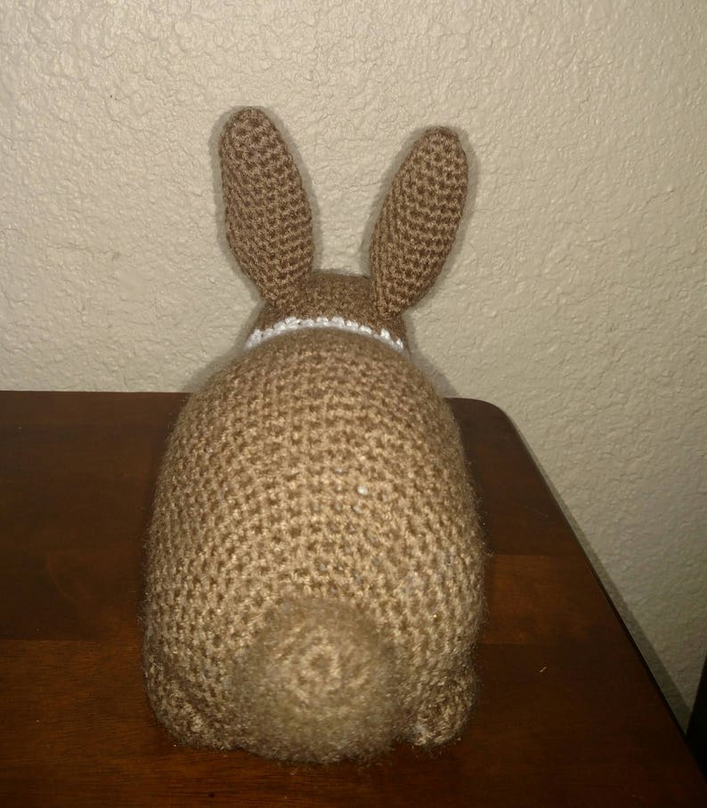Dutch Rabbit Bunny Crochet Brown and White Handmade Nursery Amigurumi ...