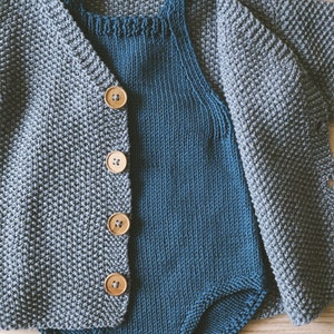 Baby Jumper Knitting Pattern - Mio Knitted Cardigan PDF Knitting ...