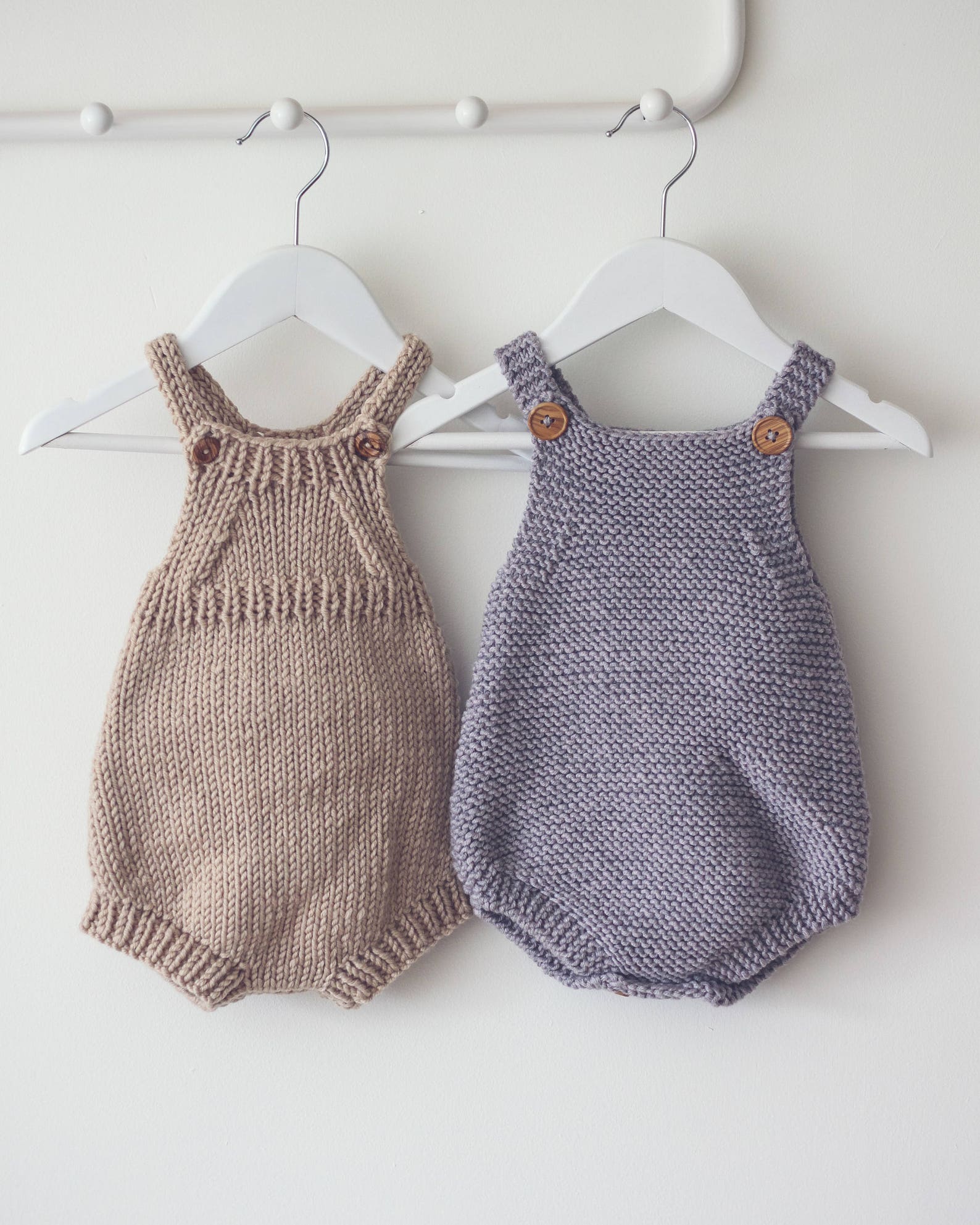Baby Playsuit Knitting Pattern - Pip Knitted Romper PDF Knitting ...
