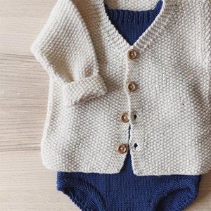 Baby Jumper Knitting Pattern - Mio Knitted Cardigan PDF Knitting ...