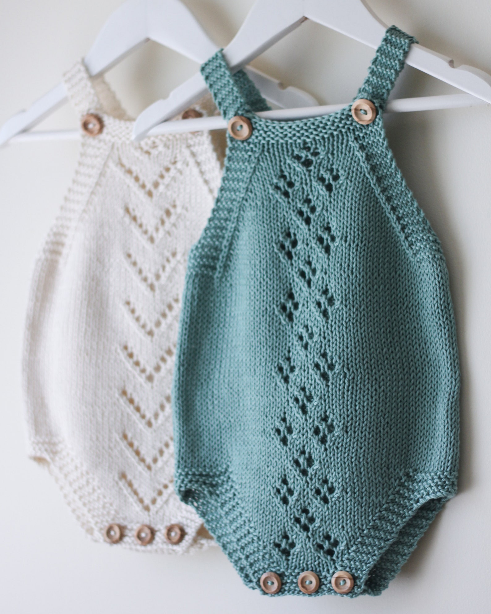 Baby Romper Knitting Pattern PDF Lacey Romper Beginners Instant ...