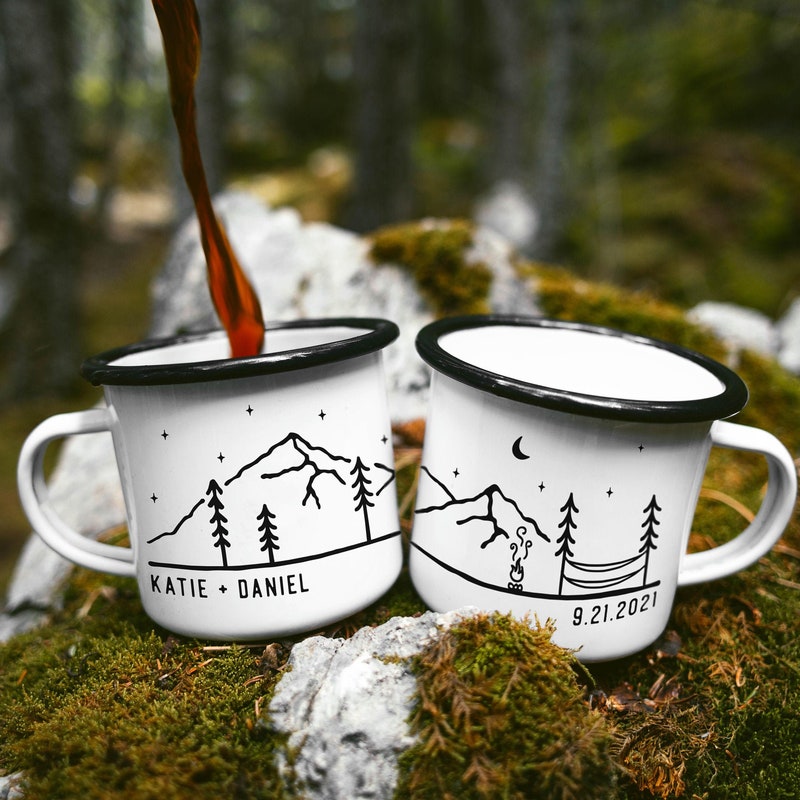 Enamel Camping Mug - Etsy