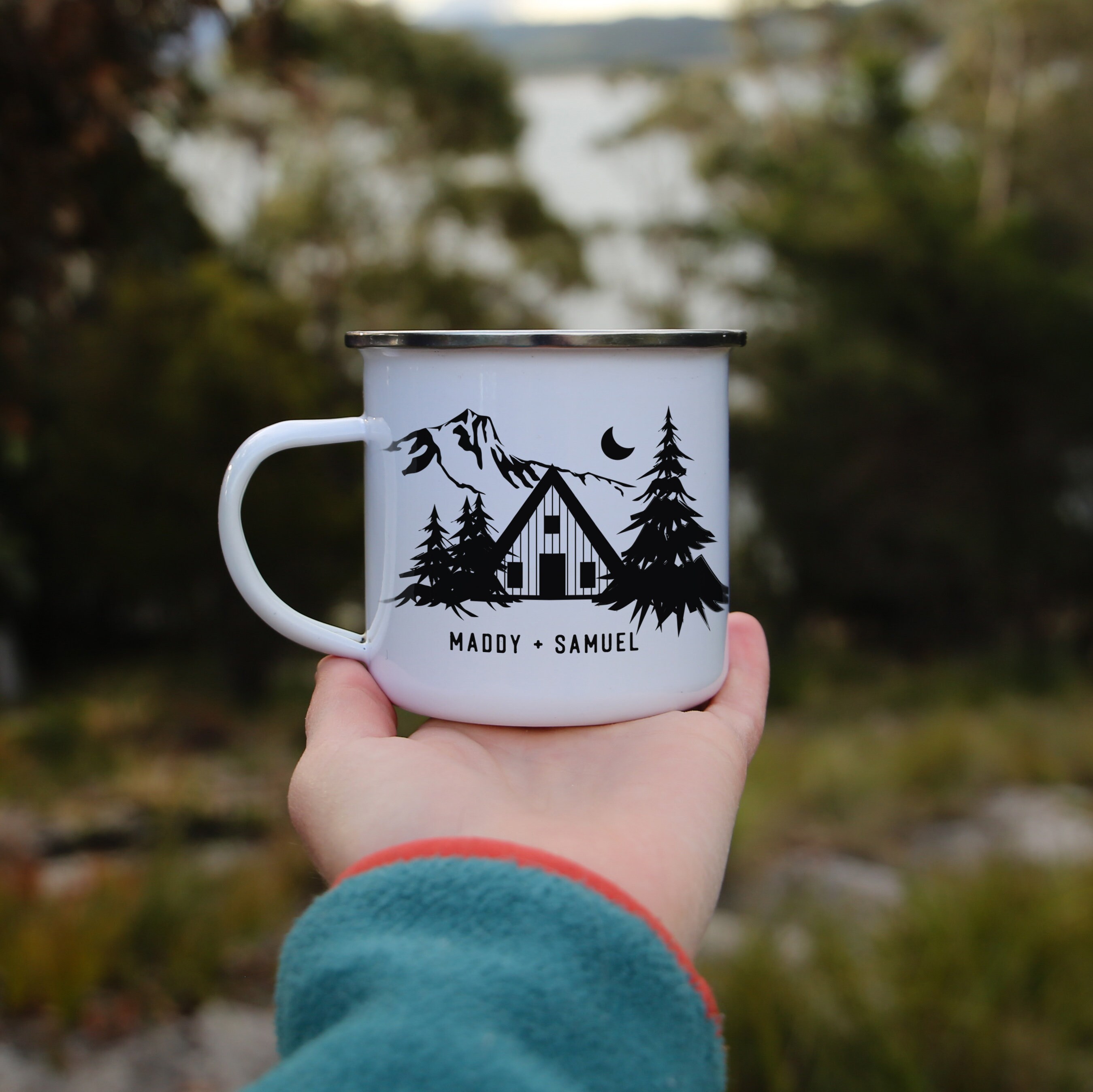 Home & Living Forest Life At The Cottage Custom Printed Coffee Mug ...
